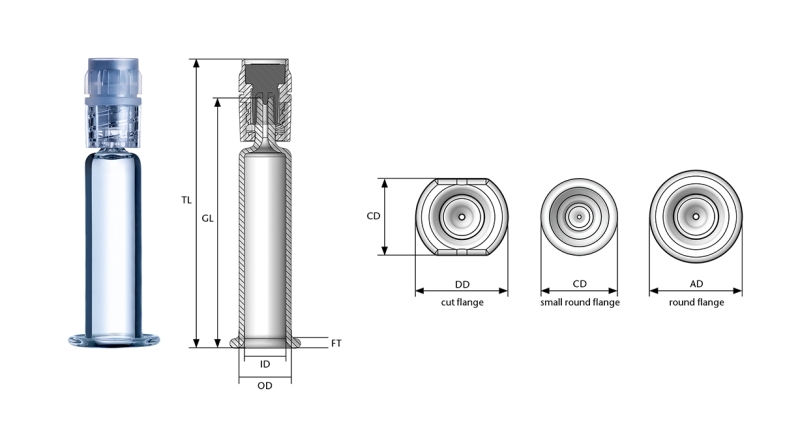 Technical details of pharmaceutical glass syringes | SCHOTT